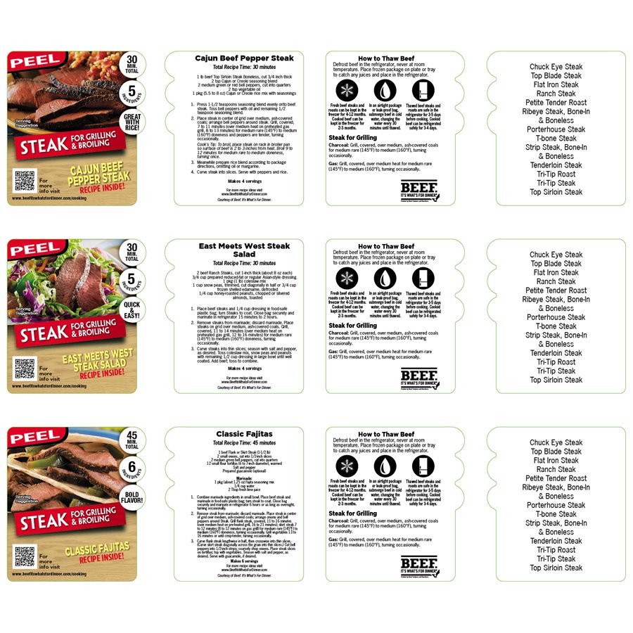 Beef Stock Labels