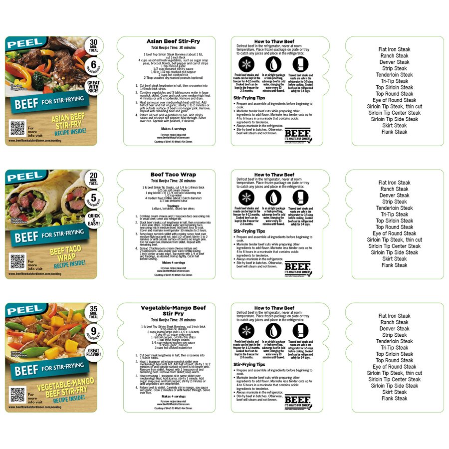 Meat Department | Easy Fresh Cooking® Recipe Labels