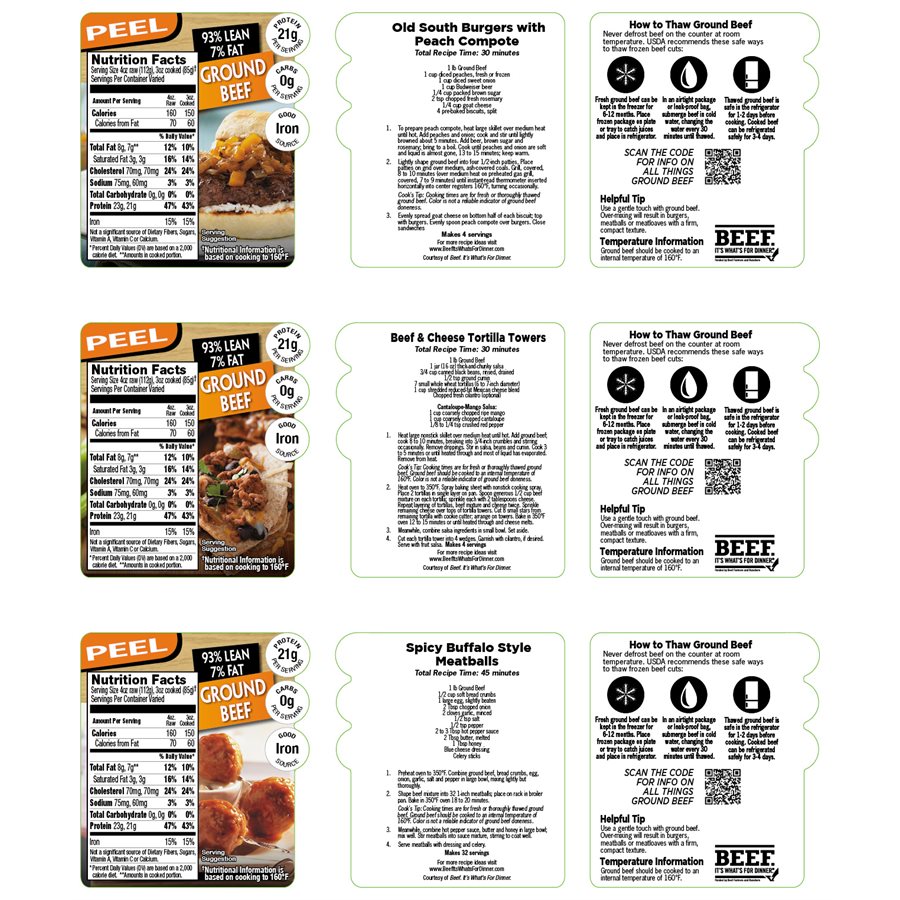 EFC GROUND BEEF 93 / 7 DUAL DECLARATION