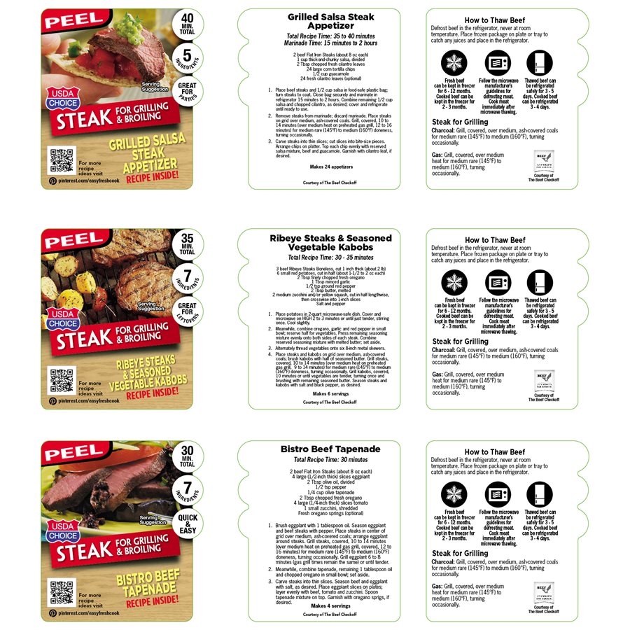 Beef Stock Labels