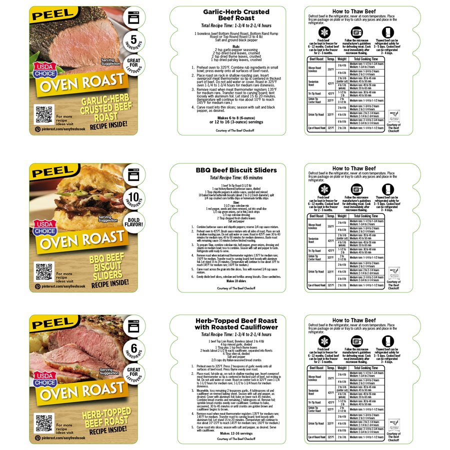 Beef Stock Labels