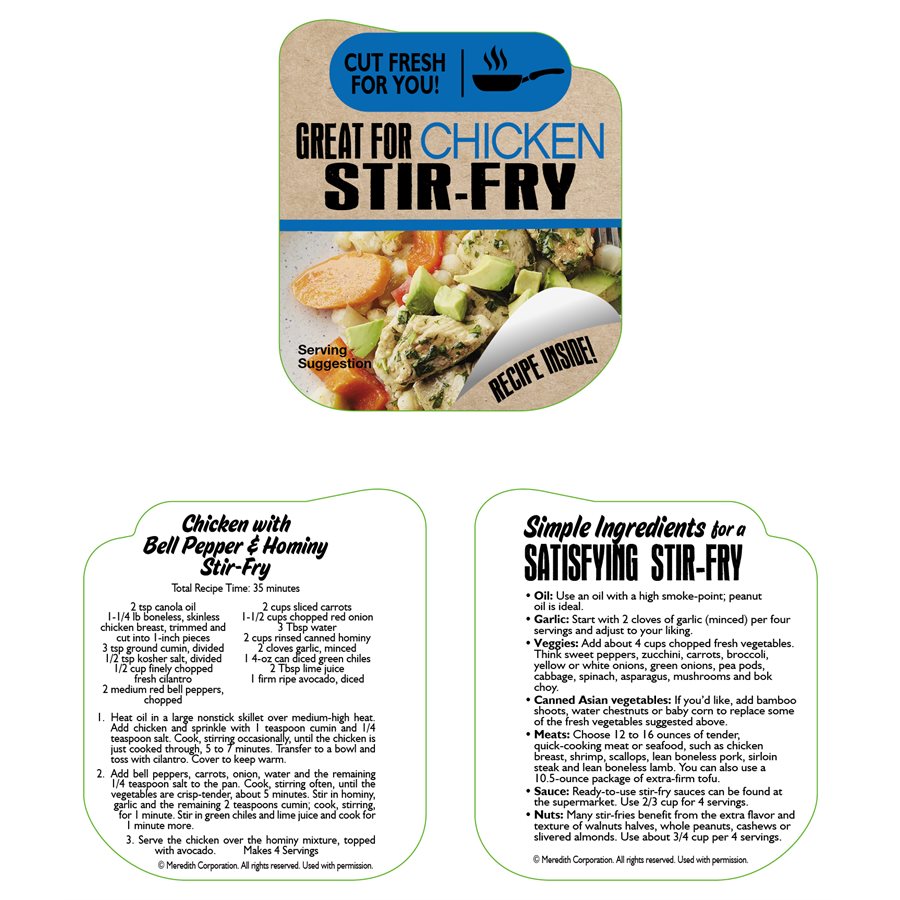 Meat Department | Cooking Method Labels