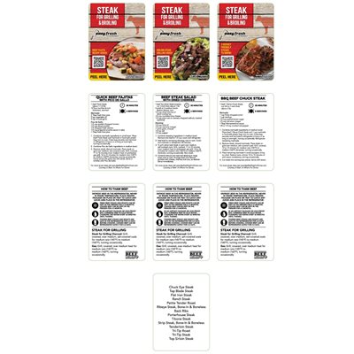 Meat Department | Easy Fresh Cooking® Recipe Labels
