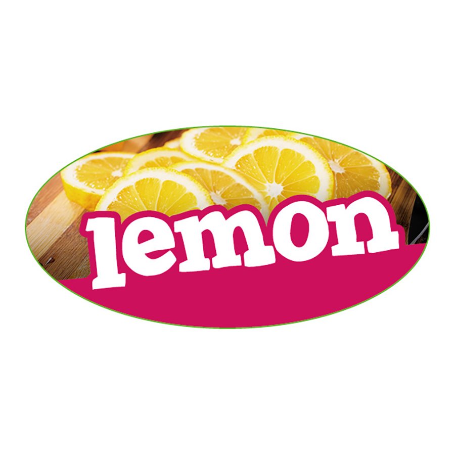 LEMON FLAVOR LABEL